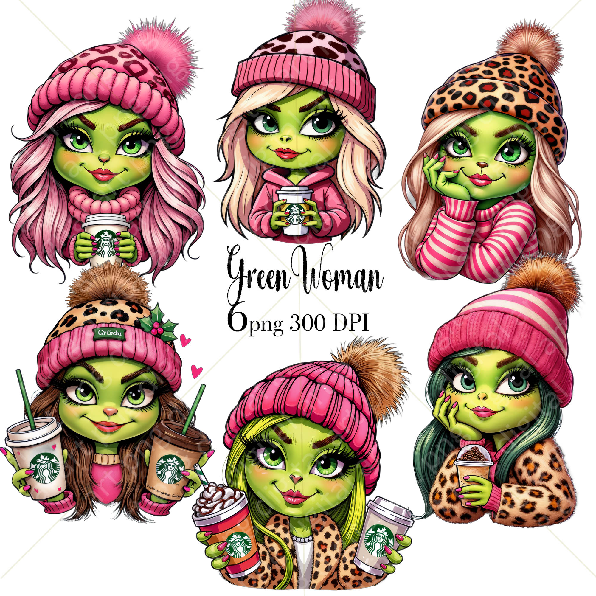 Christmas Grinch Girl PNG, Coffee Girl Grinch Christmas t-shirt design ...