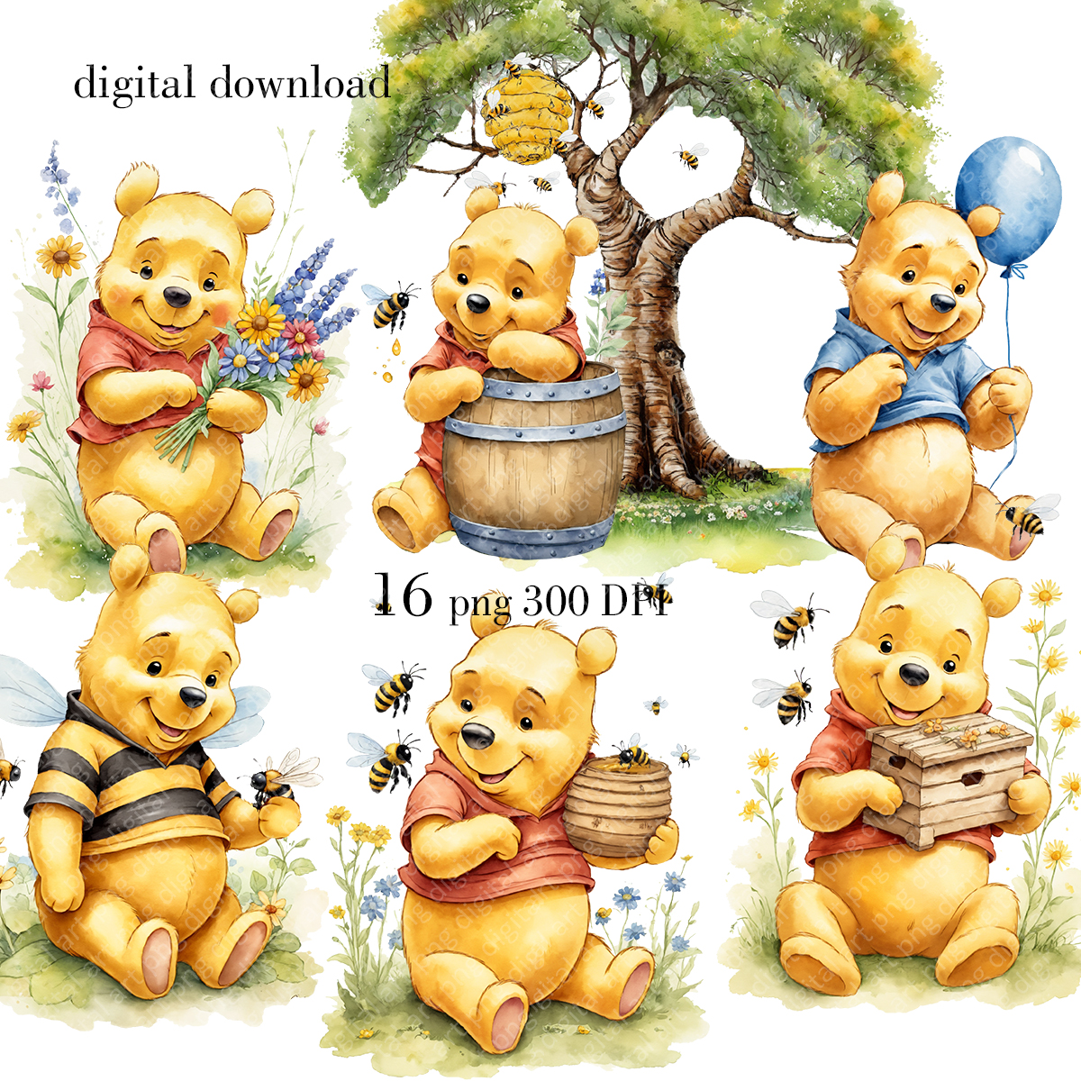 Winnie The Pooh Watercolor