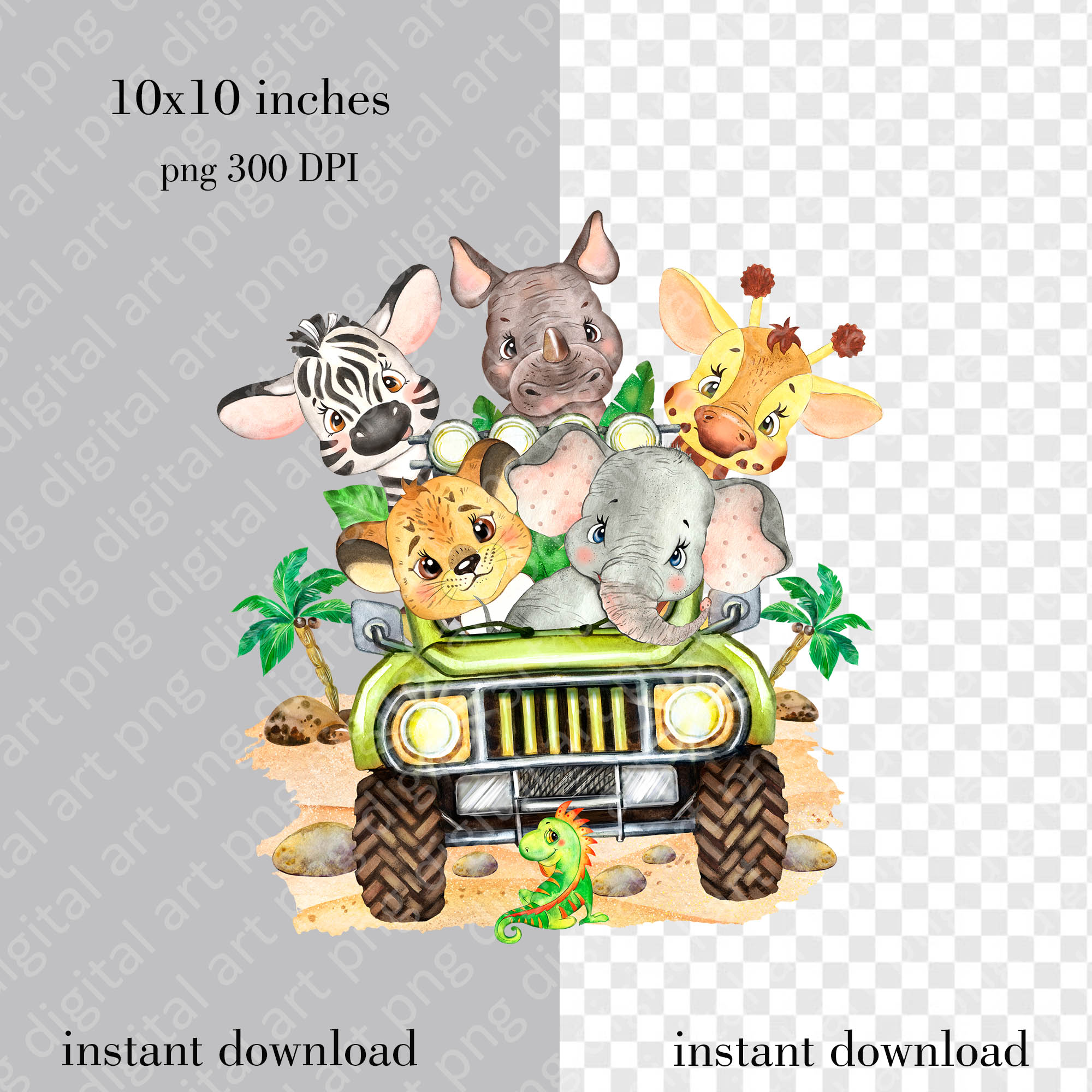 Safari jeep, Safari Animals, Jungle Car, baby safari animals ...